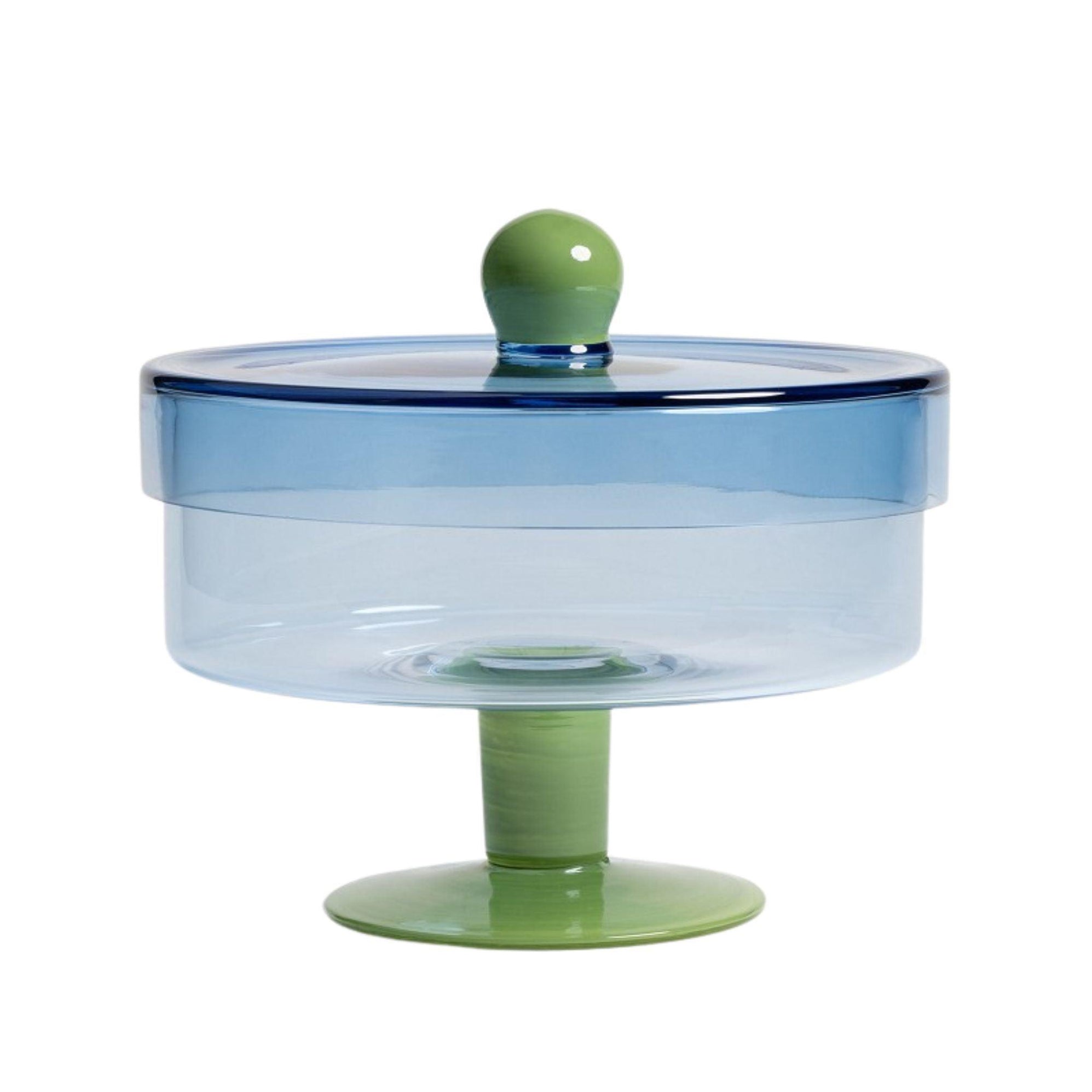 Opbergpot glas blauw - Opbergpotten - &Klevering — FOODIES IN HEELS